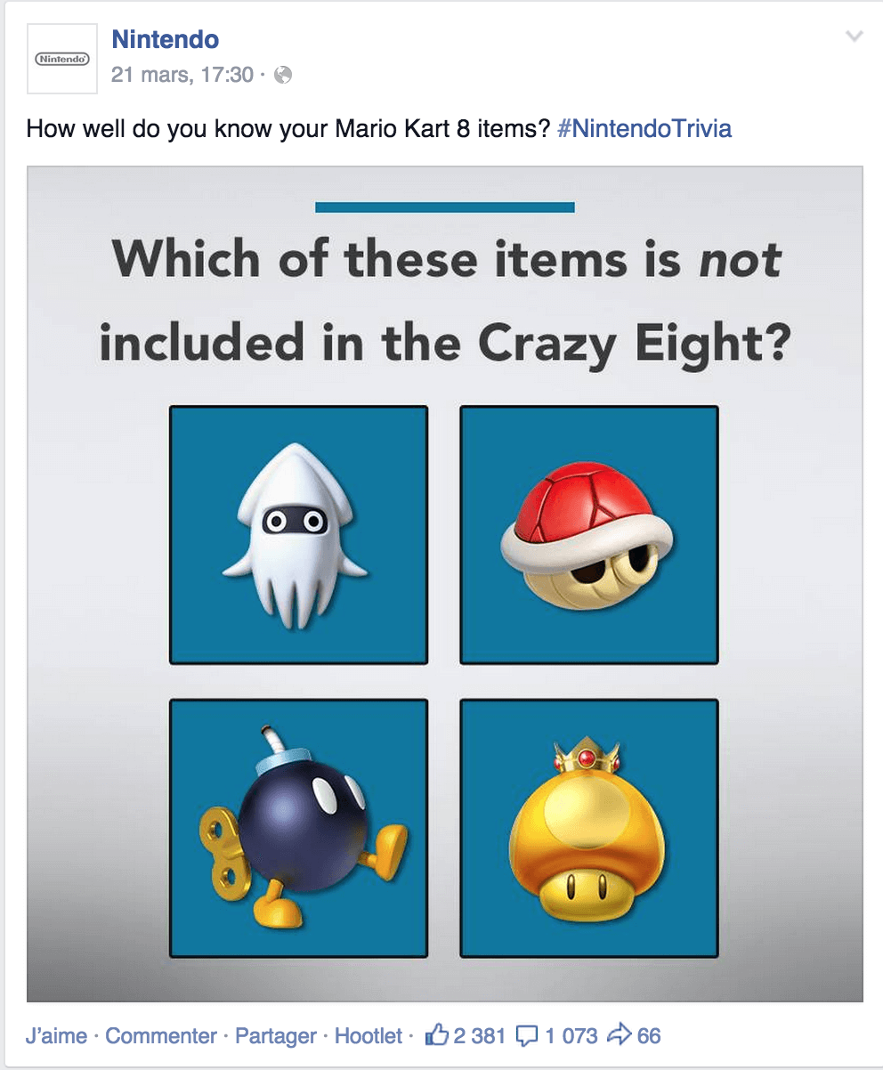 La présence de Nintendo sur les réseaux sociaux